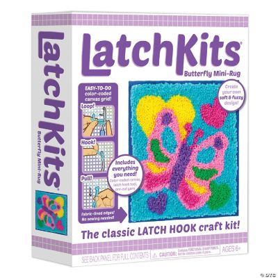 LatchKits Latch Hook Craft Kit: Butterfly