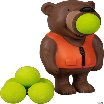 Hog Wild Bear Popper Toy - Shoot Foam Balls Up to 20 Feet - 6 Balls ...