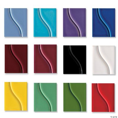 Sax True Flow Gloss Glazes, Assorted Gloss Colors, Set of 12 Pints