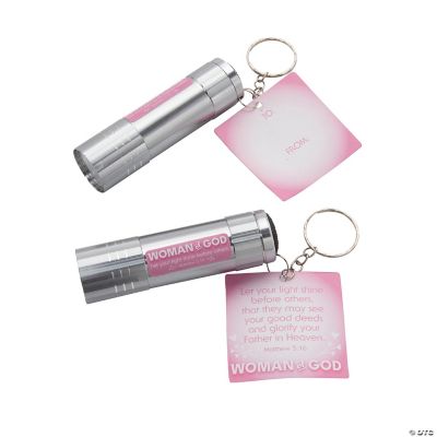 Woman of Faith Flashlight with Card for 12 | Oriental Trading