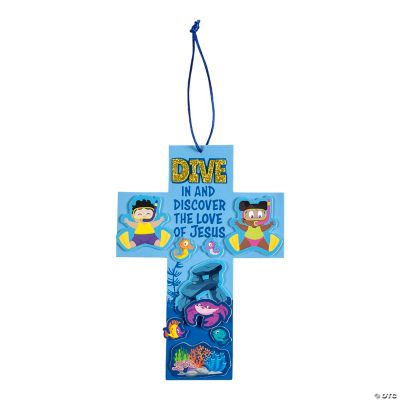 Under the Sea VBS Cross Sign Craft Kit - Makes 12 - Discontinued