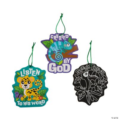 Jungle VBS Magic Color Scratch Ornaments - 24 Pc. | Oriental Trading