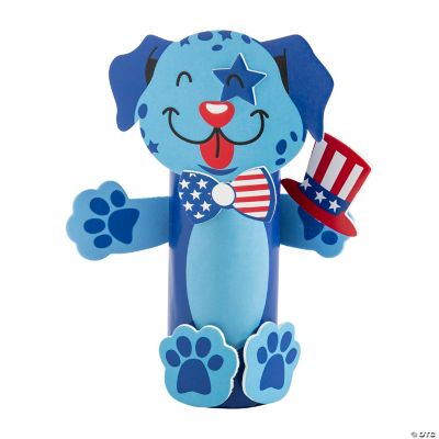 5" x 5 3/4" Patriotic Dog Craft Roll Craft Kit - Makes 12 | Oriental ...