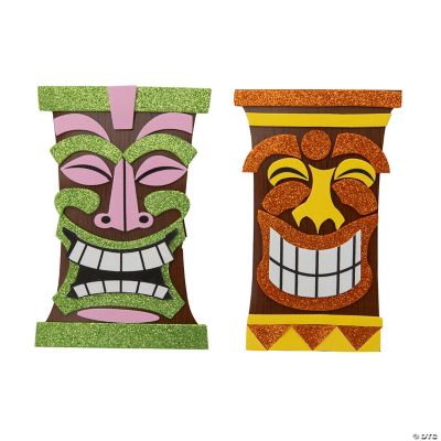 Tiki Masks Magnet Foam Craft Kit - Makes 12 | Oriental Trading