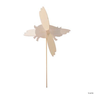 DIY Unfinished Wood Pig with Windmill Wings Craft Kit - Makes 3
