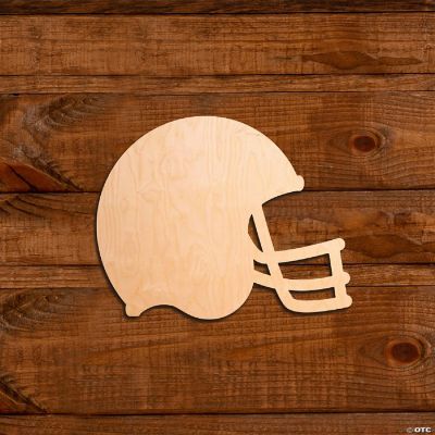 Unfinished Wood Co Laser Seasonal Helmet 10pc | Oriental Trading