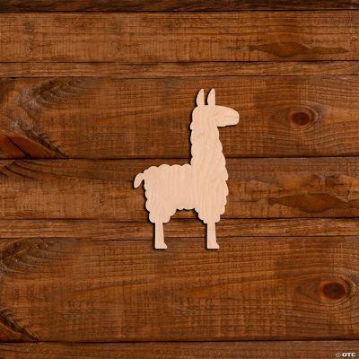 Unfinished Wood Co 6 inch Laser Llama 4pc | Oriental Trading