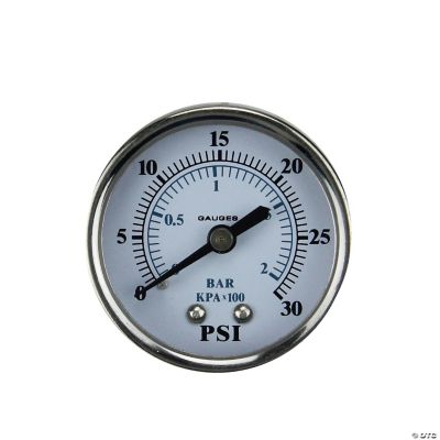 Pool Central 2" Back Mount Stainless Steel Pressure Gauge 0-30 PSI ...