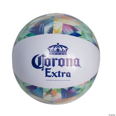 Northlight 20" Corona Tropical Blue and Green Inflatable Beach Ball ...