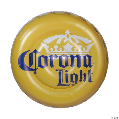 Northlight 51.5" Corona Yellow and Blue Inflatable Bottle Cap Pool Float