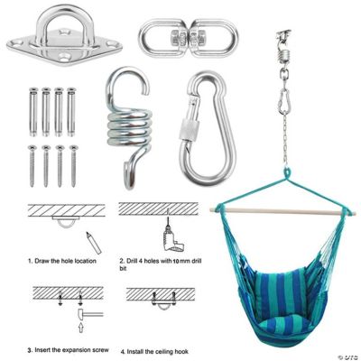 Northlight Ceiling Mount Kit for Hanging Chair with Chain and Swivel ...