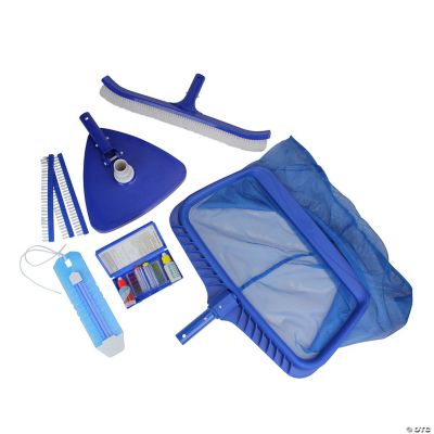 Pool Central 5-Piece DeluPropere Pool Cleaning Maintenance and Test Kit ...