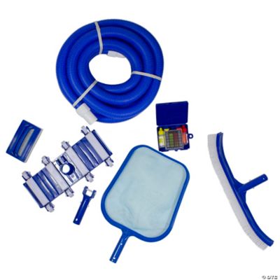 Pool Central 7-Piece Blue Assorted Pool Maintenance Cleaning Kit ...
