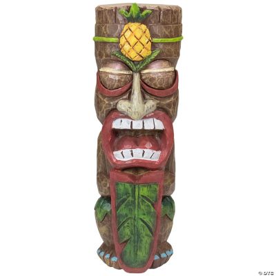 Northlight 16" Solar Lighted Polynesian Outdoor Garden Tiki Statue