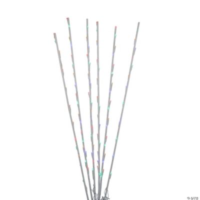 Northlight Set of 6 Branch Spray Driveway Pathway Markers - 6 ft Multi ...