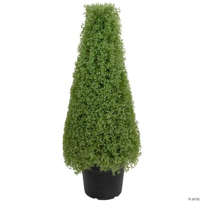 Northlight 3' Artificial BoProperwood Cone Topiary Tree with Round Pot ...