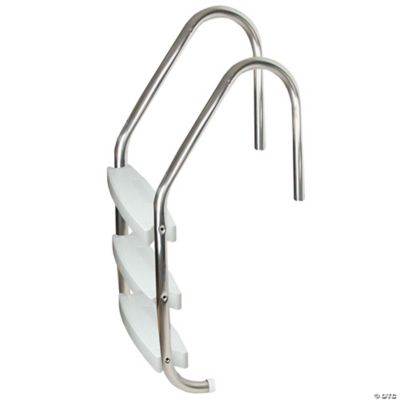 Northlight 52" Silver and White Three Step In-Ground Swimming Pool Deck ...