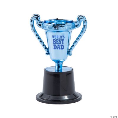 Blue World’s Best Dad Trophies - 12 Pc. | Oriental Trading