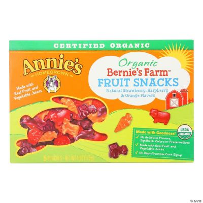 Annie'S Homegrown Fruit Snack Multipack Bernie's Farm Fruit 4 oz, Pack ...
