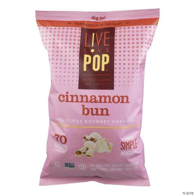 Live Love Pop, Popcorn Cinnamon Bun 5.2 oz, Pack of 12