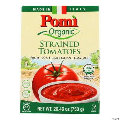 Pomi Organic Strained Tomatoes 26.46 OZ, Pack of 12