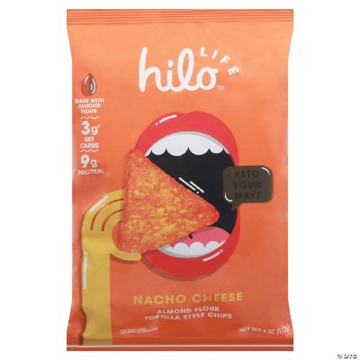 Hilo Life, Chips Tort Nacho Cheese 4 oz, Pack of 6