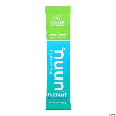 Nuun, Instant Hydration Drink Mix, Lemon Lime .4 oz, Pack of 8 ...