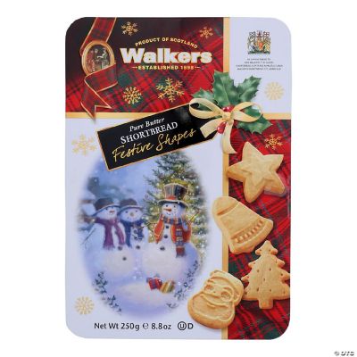 Walkers Shortbread, Cookies Festive Shapes 8.8 oz, Pack of 12