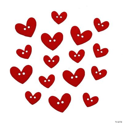 Buttons Galore and More Craft & Sewing Buttons - Romance Hearts - 48 ...