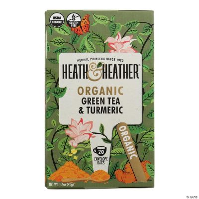Heath & Heather - Tea Green & Turmeric - Case of 6-20 CT