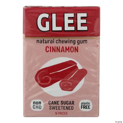 Glee Gum Chewing Gum - Cinnamon - Case of 12 - 16 Pieces