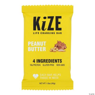 Kize Concepts - Energy Bar Raw Peanut Butter - Case of 10-1.6oz