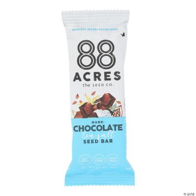 88 Acres - Bars - Chocolate and Sea Salt - Case of 9 - 1.6 oz ...