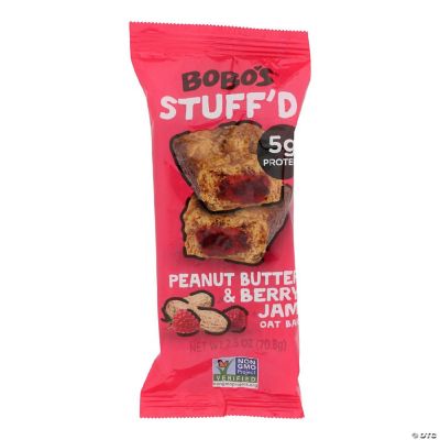 Bobo's Oat Bars - Oat Bar Stuffed Pbtr&bry - Case of 12-2.5 OZ ...