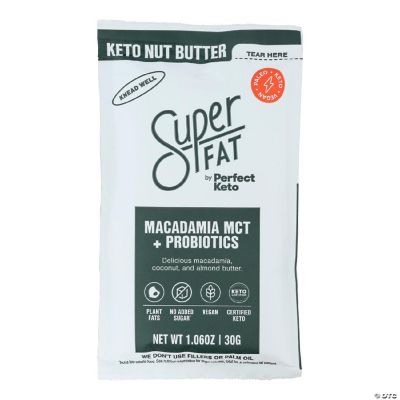 Superfat - Nut Butter Macad Mct & Probi - Case of 10-1.06 OZ