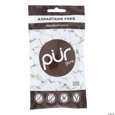 Pur Gum Sugar Free Gum - Chocolate Mint - Case of 12 - 77 GM | Oriental ...