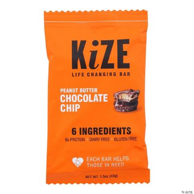 Kize Concepts - Energy Bar Raw Peanut Butter Chocolate Chip - Case of ...