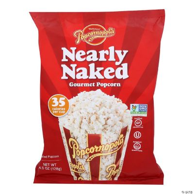 Popcornopolis Nearly Naked Gourmet Popcorn - Case of 8 - 4.5 OZ
