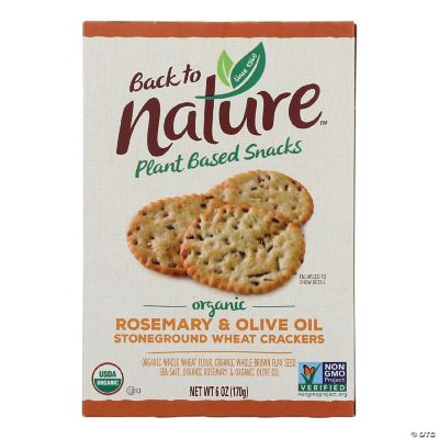 Back To Nature Crackers - Rosemary and Olive Oil Stoneground Wheat ...