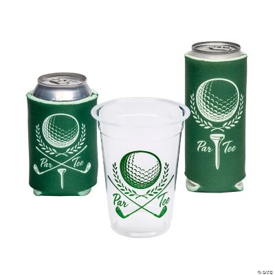 Bulk 98 Pc. Green Golf Party Drinkware Kit for 48 Guests
