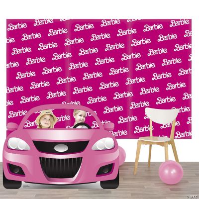 Pink Barbie™ Party Backdrop Decorating Kit – 4 Pc.