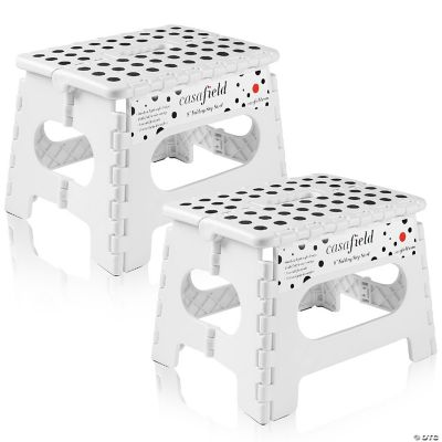 Casafield 2 Pack - 9" Collapsible Kids Folding Plastic Kitchen Step ...