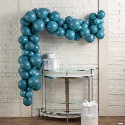 25 Ft. Tuftex Blue Slate Balloon Garland Kit - 152 Pc. | Oriental Trading