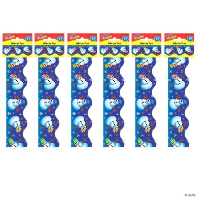 TREND Winter Fun Bulletin Board Borders Terrific Trimmers, 39 Feet Per ...