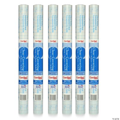 Con-Tact Brand Adhesive Roll, Clear, 18" Proper 9 ', Glossy, 6 Rolls ...