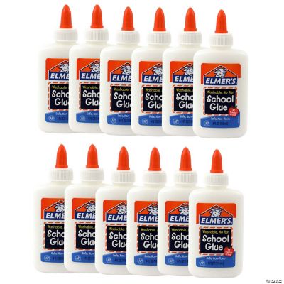 Elmer's Washable School Glue, 4 oz. Bottle, Pack of 12 | Oriental Trading