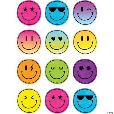 Teacher Created Resources Brights 4Ever Smiley Faces Mini Accents, 36 ...