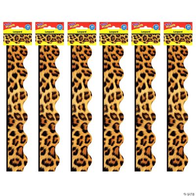 TREND Leopard Terrific Trimmers, 39 Feet Per Pack, 6 Packs