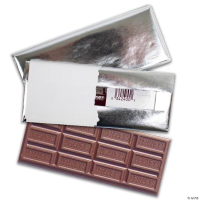 25 Pcs Hershey's Chocolate Bars Wrapped with Silver Foil - 1.55oz Milk ...