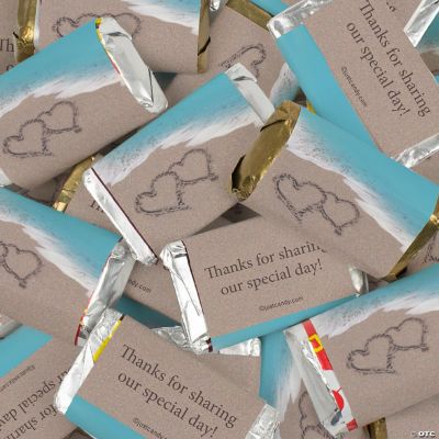 76 Pcs Beach Wedding Candy Party Favors Hershey's Miniatures Chocolate ...